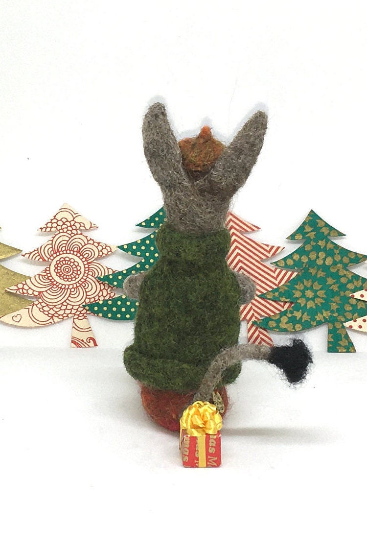 Hand Made Wool Felted Whimsical Donkey | Etsy