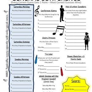 Fantasy Conference Guessing Game - Etsy