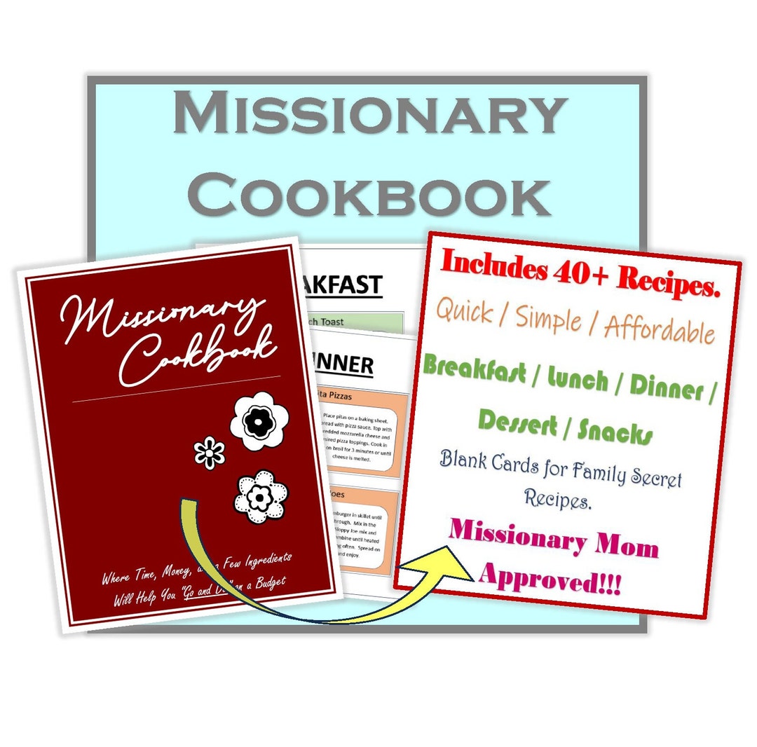 Simple, Affordable, Quick Missionary Cookbook - Sisters - Etsy