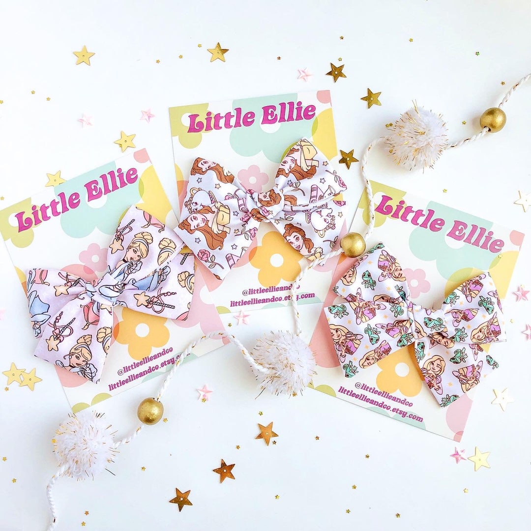 Princess Hair Bow Cinderella Bow Hair Bow for Girls Boho - Etsy