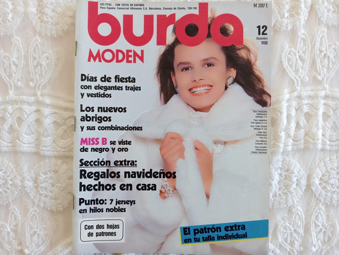 Burda Moden Magazine 12/88, Burda Magazine, Burda Patterns, Burda ...