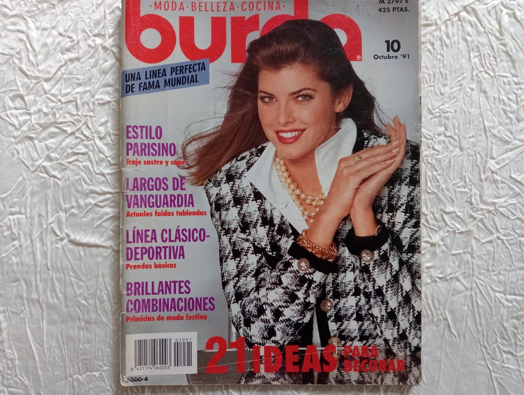 Burda Moden Magazine 10/91, Burda Magazine, Burda Patterns, Sewing ...