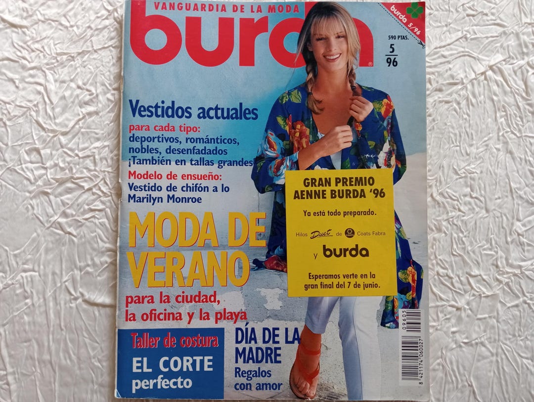 Burda Moden 5/96, Burda Magazine, Burda Fashion Magazine, Burda Moden ...