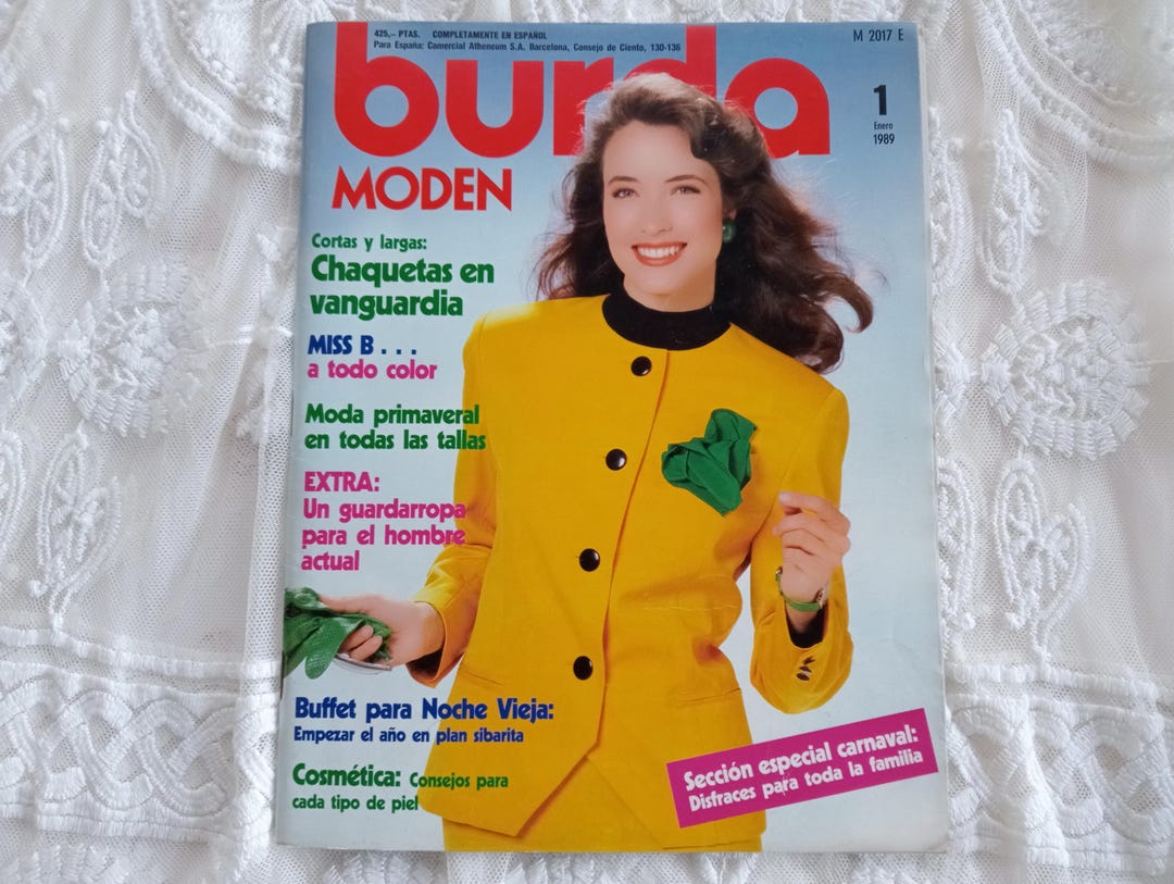 Burda Moden Magazine 1/89, Burda Magazine, Burda Patterns, Burda Sewing Patterns, Sewing ...