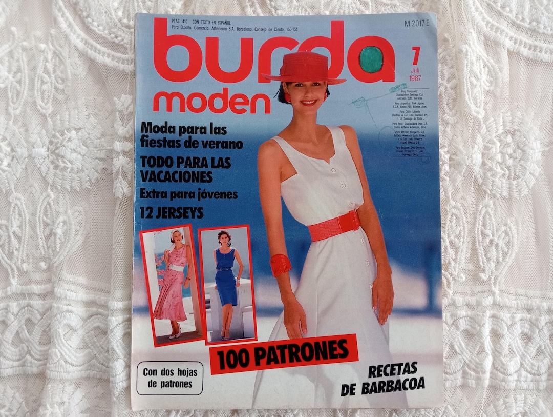 Burda Moden Magazine 7/87, Burda Magazine, Burda Patterns, Burda Sewing ...