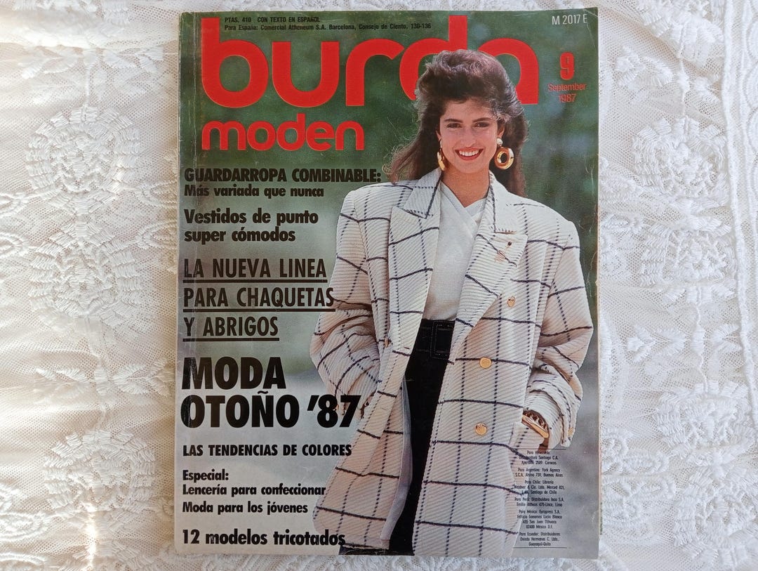 Burda Moden 9/87, Burda Magazine, Burda Fashion Magazine, Burda Moden ...