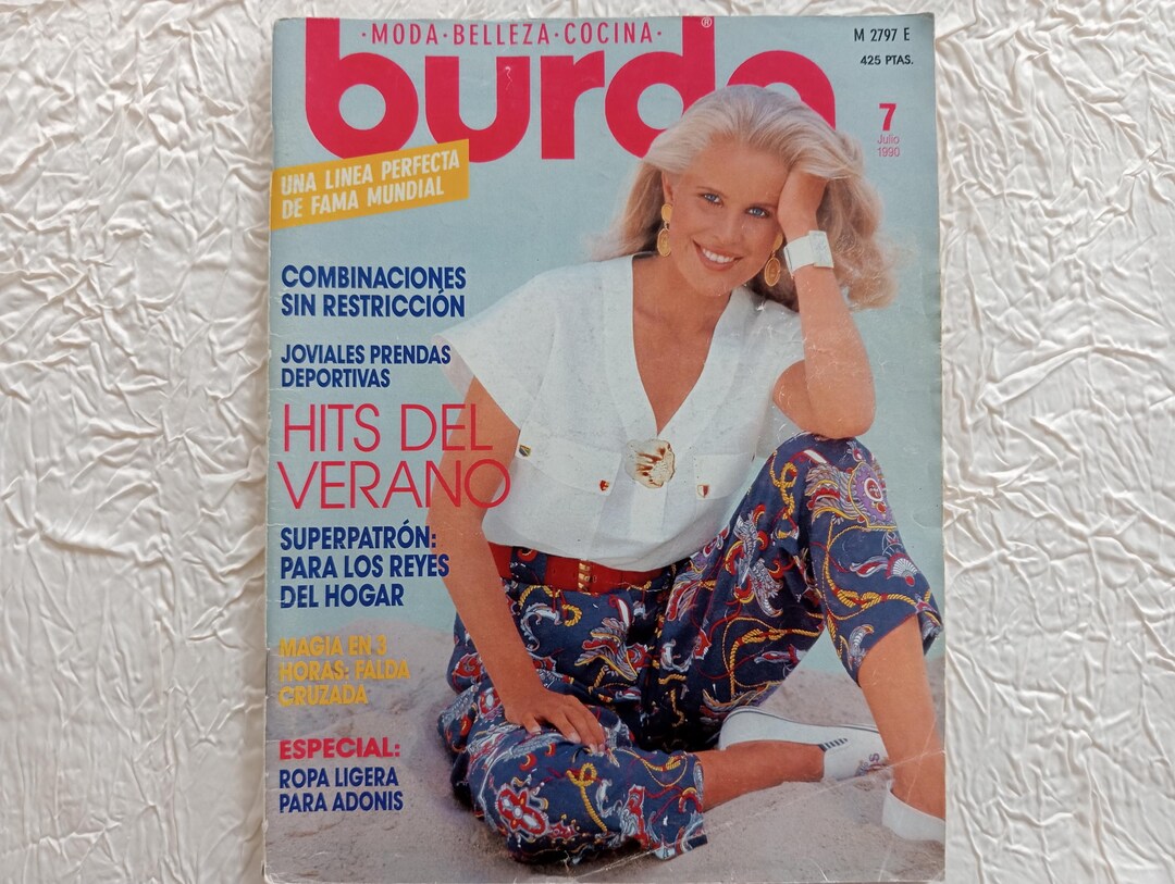 Burda Moden 7/90, Burda Magazine, Burda Fashion Magazine, Burda Moden ...
