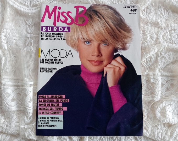 Miss B-burda Magazine 4/89, Burda Miss B Fashion Magazine, Burda Moden ...
