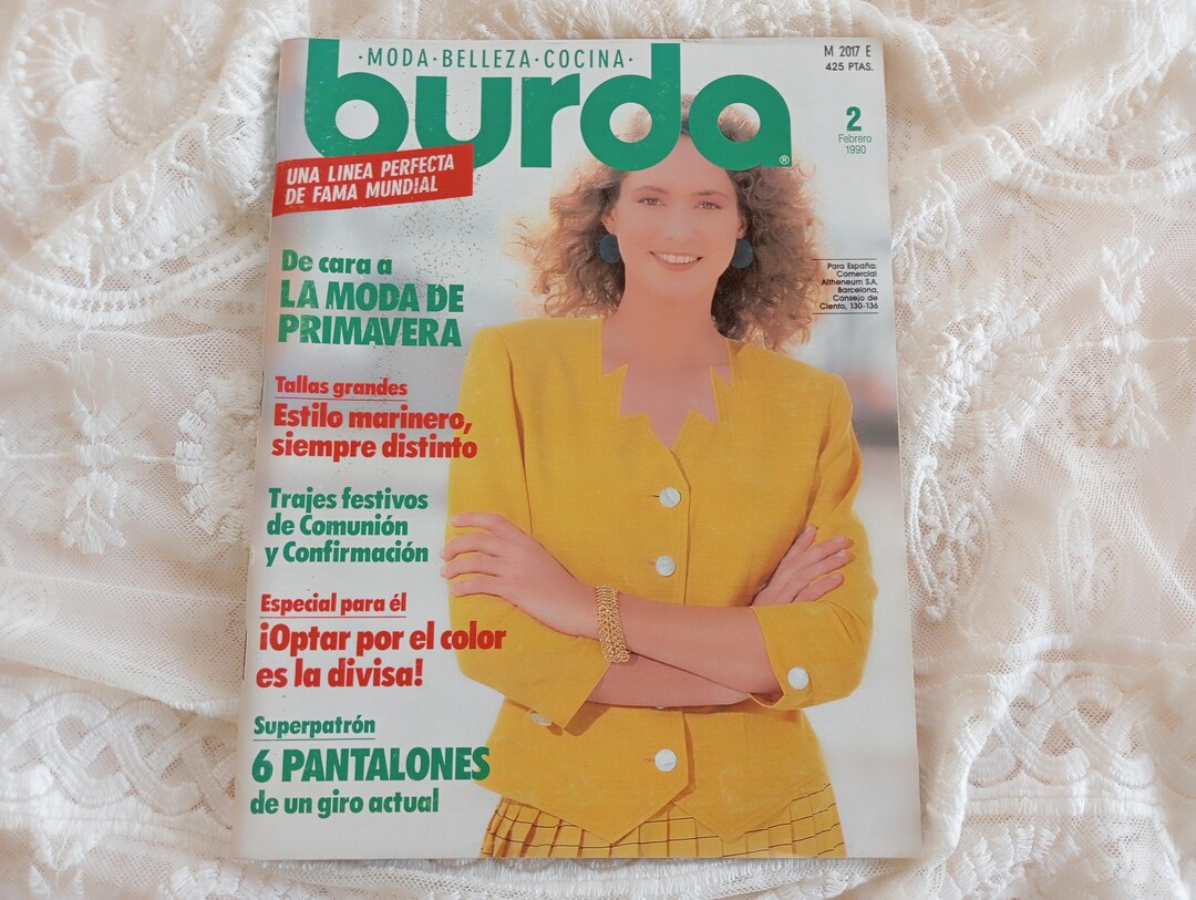 Burda Moden 2/90, Burda Magazine, Burda Fashion Magazine, Burda Moden ...