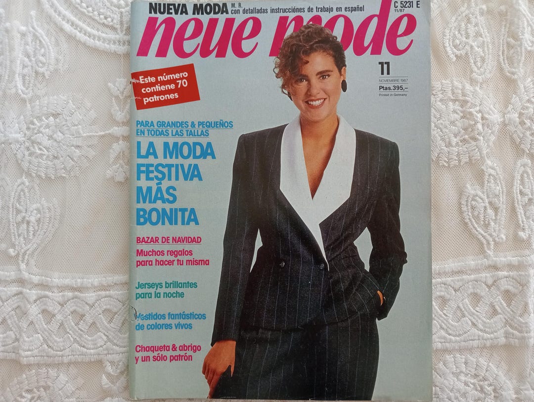 Neue Mode 11/87, Neue Mode Magazine, Neue Mode Fashion Magazine, Sewing ...