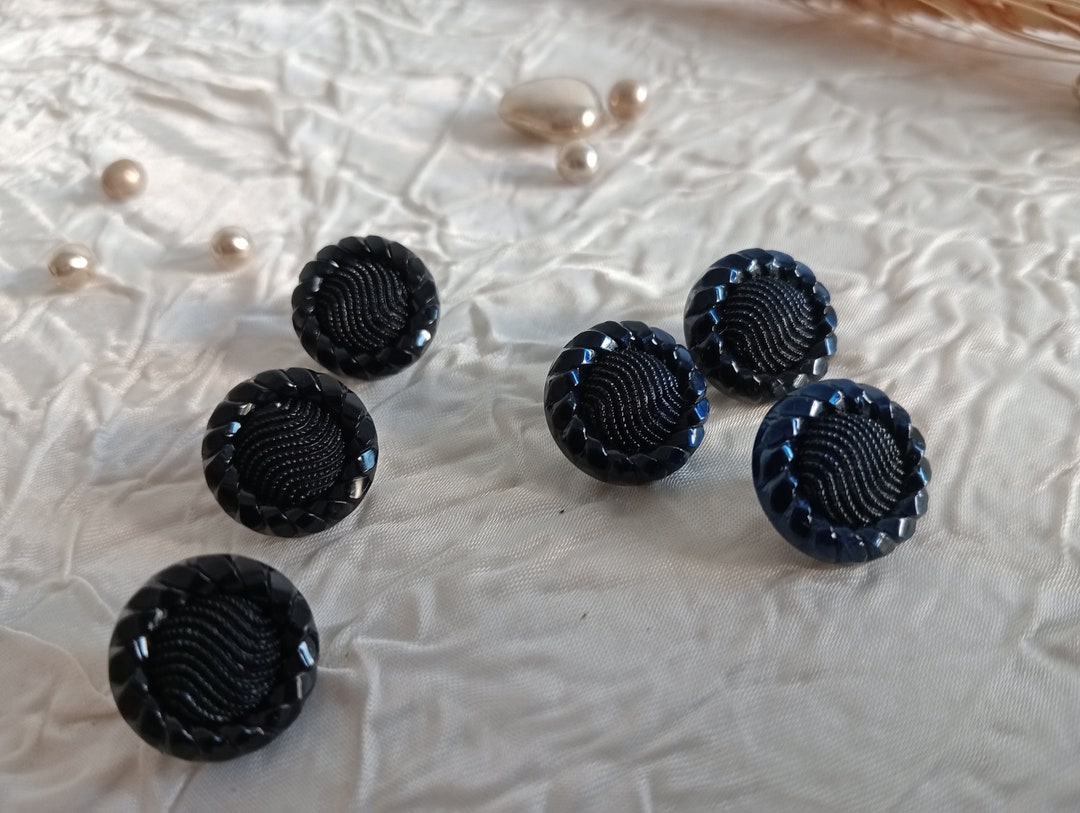 Fancy Embossed Button, Haute Couture Button in Imitation Jet Synthetic ...