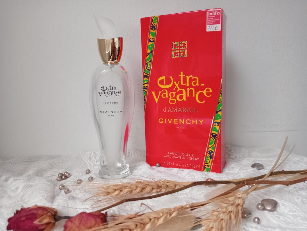 Empty Bottle and Box of GIVENCHY EXTRAVAGANCE by Amarige, Vintage ...