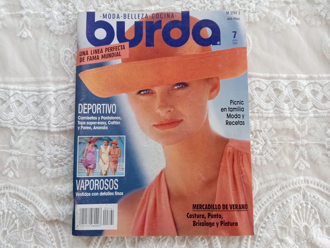 Burda Moden 7/91, Burda Magazine, Burda Fashion Magazine, Burda Moden ...