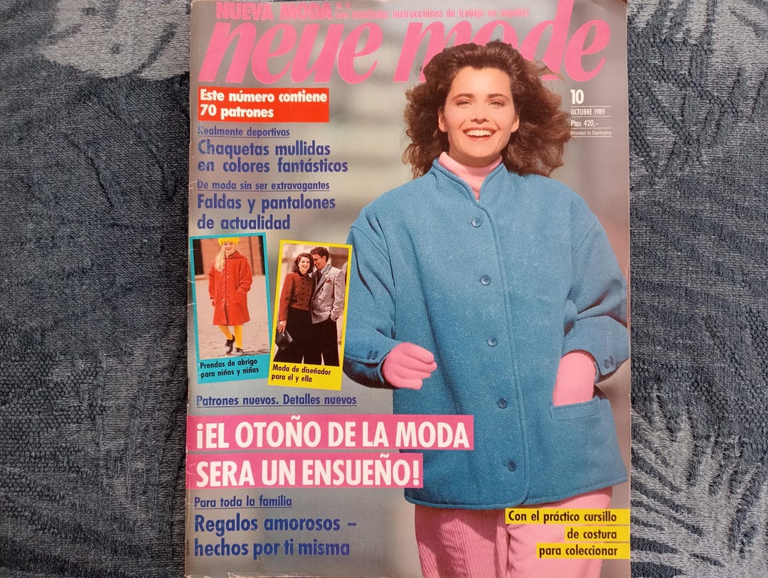 Neue Mode 10/89, Neue Mode Magazine, Neue Mode Fashion Magazine, Sewing ...