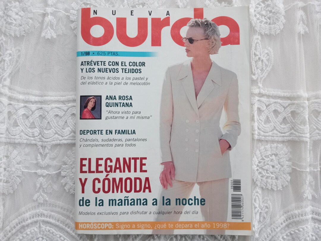 Burda Moden Magazine 1/98, Burda Magazine, Burda Patterns, Burda Sewing ...