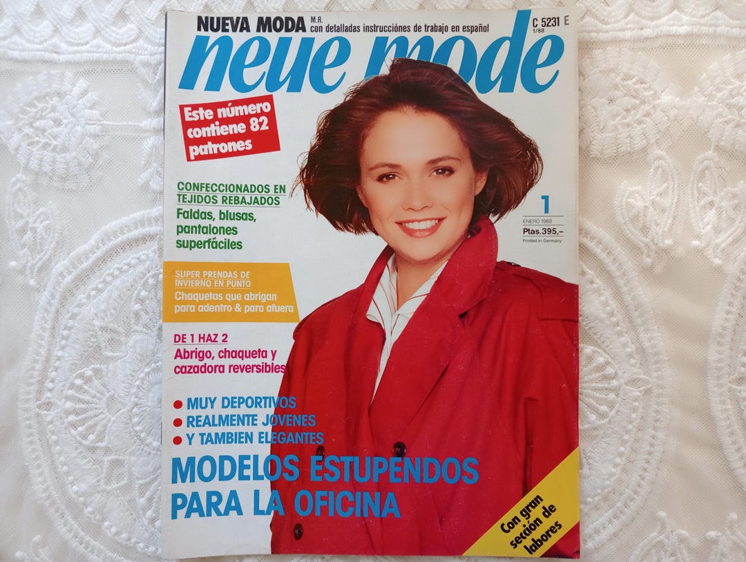 Neue Mode 1/88, Neue Mode Magazine, Neue Mode Fashion Magazine, Sewing ...