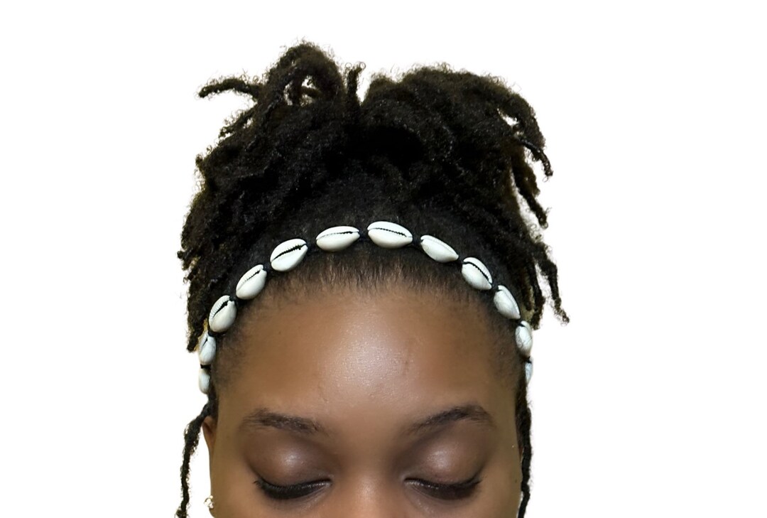 Cowrie Shell Adjustable Headband - Seashell Headband - Natural Hair ...