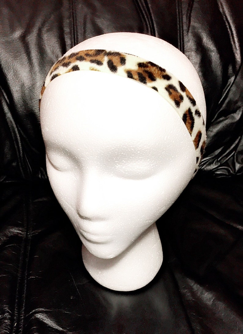Cheetah Print Adjustable Headband | Etsy