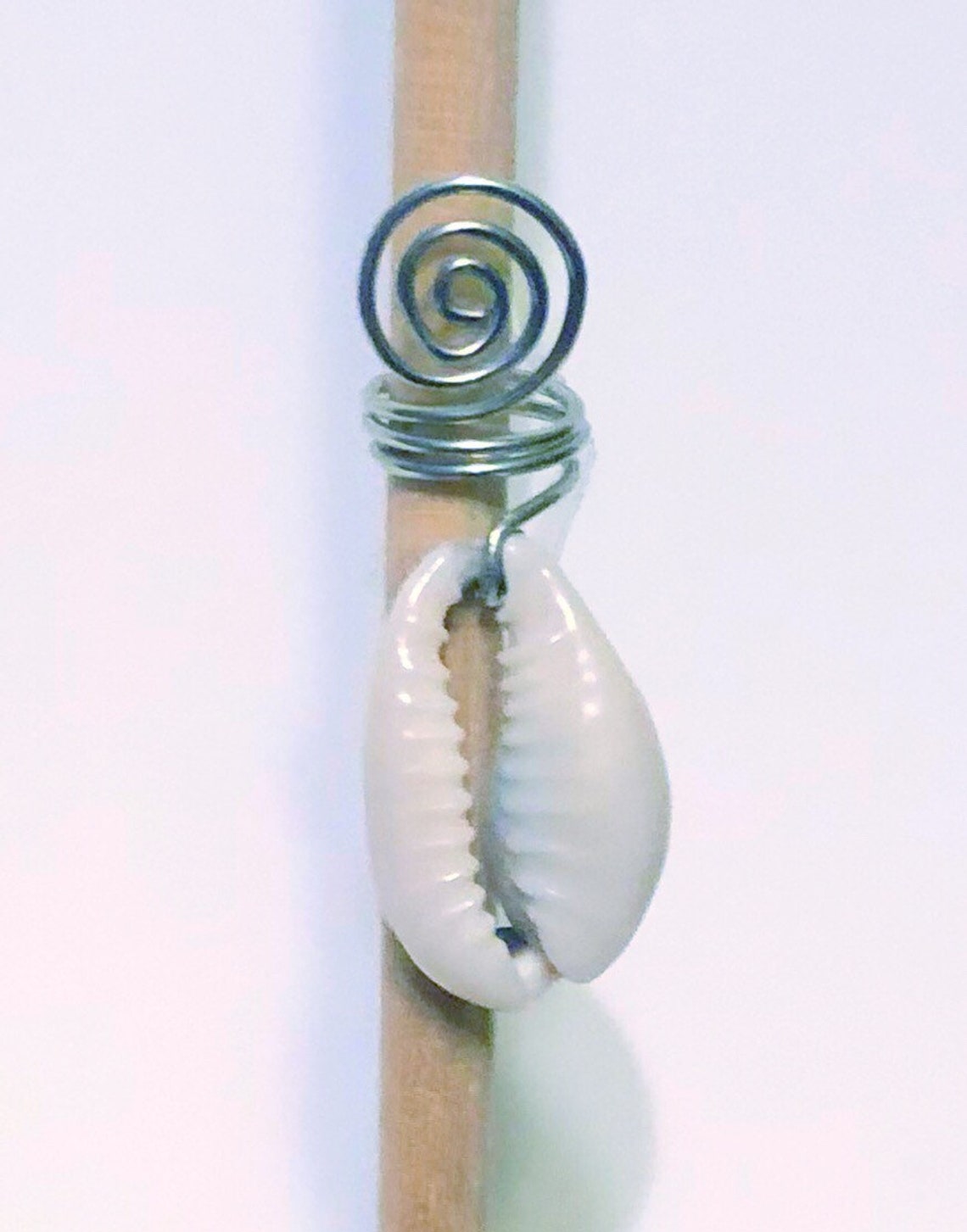 Cowrie Shell Hair Cuff Hair Jewelry Loc Jewelry Natural - Etsy