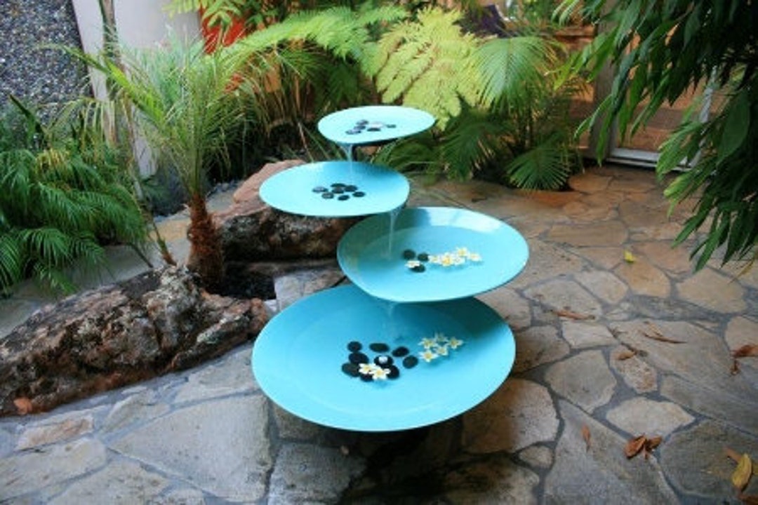 Mid Century Modern Falling Water Fountain 4 Tier Perfect for Eichler ...