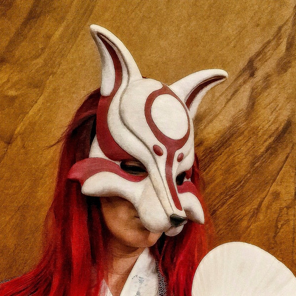 Japanese Kitsune Mask - Etsy
