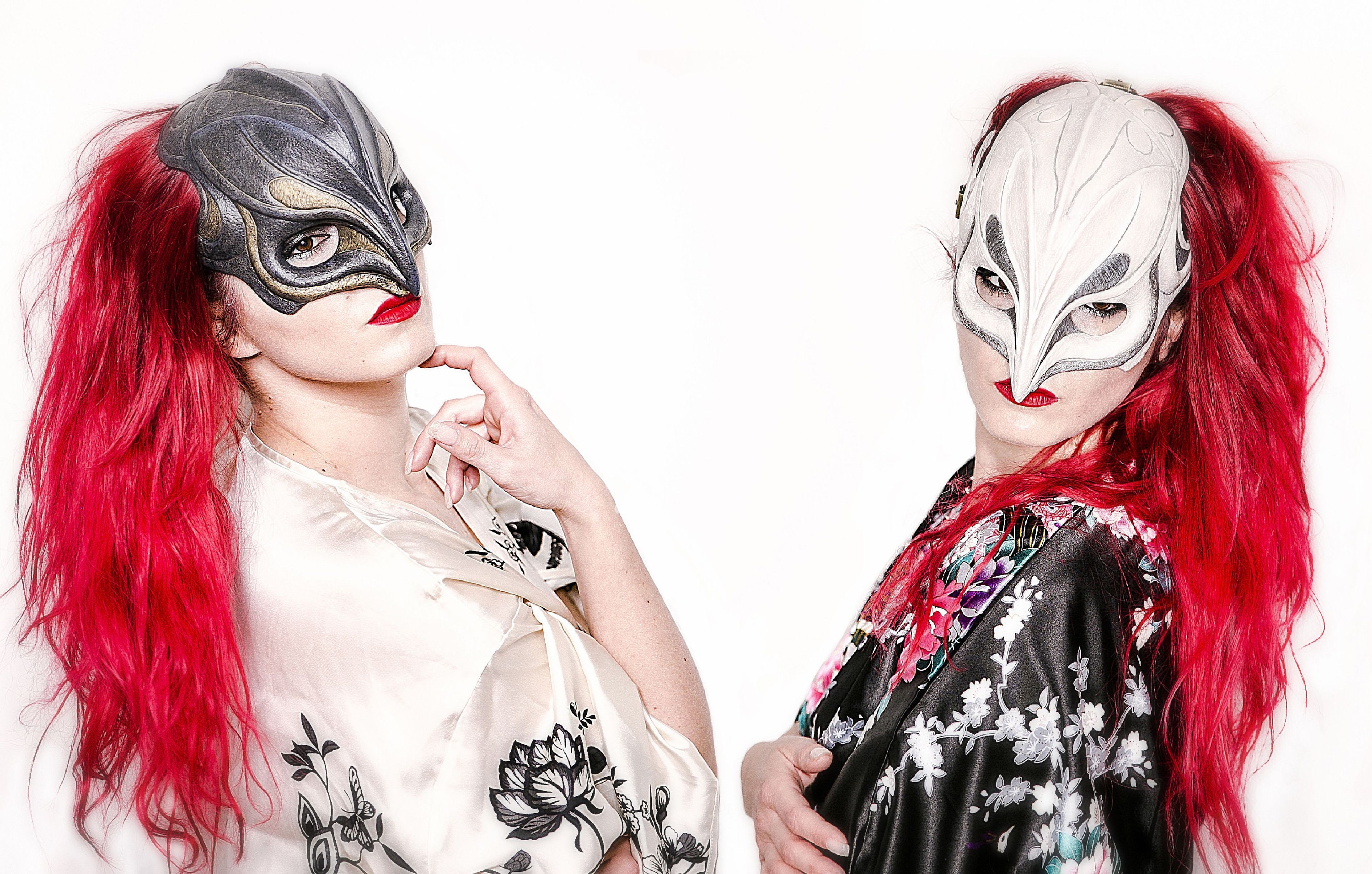 MADE TO ORDER Harpy Mask, Kunoichi, Ninja, Assassin, Barn Owl, Larp ...