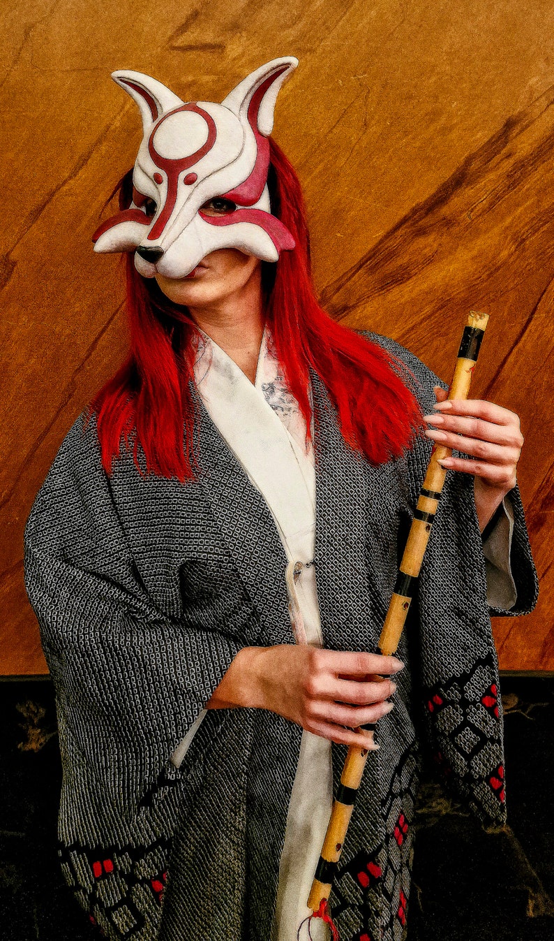 MADE TO ORDER Kitsune Fox Yokai Japanese Spirit Geisha Larp Folk Demon ...