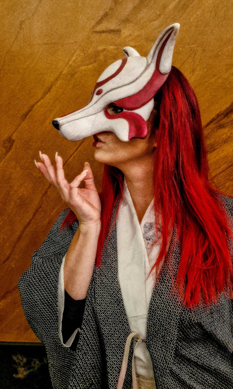 MADE TO ORDER Kitsune Fox Yokai Japanese Spirit Geisha Larp Folk Demon ...
