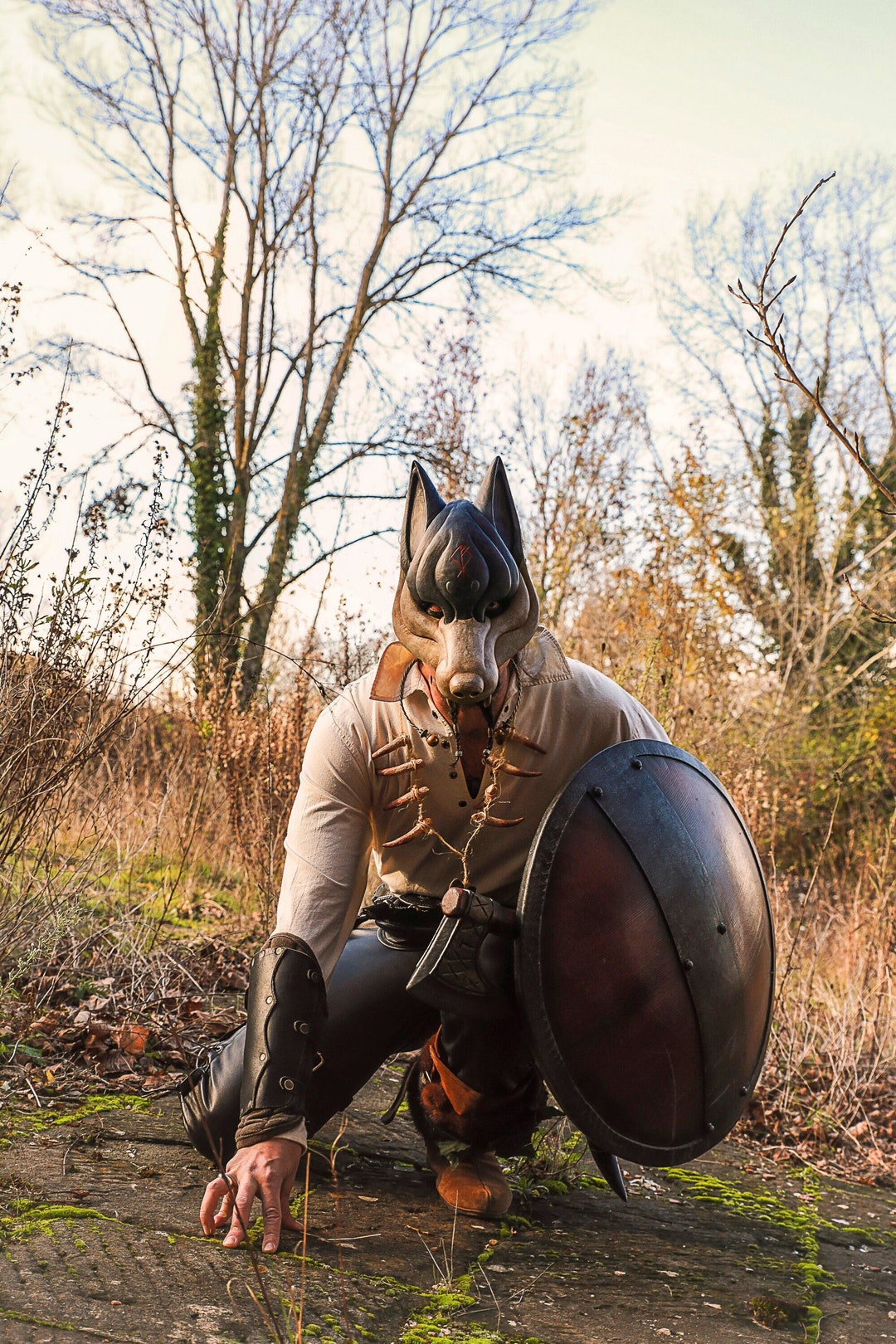 READY TO SHIP Viking, Wolf, Mask, Shaman, Pagan, Berserker, Larp ...