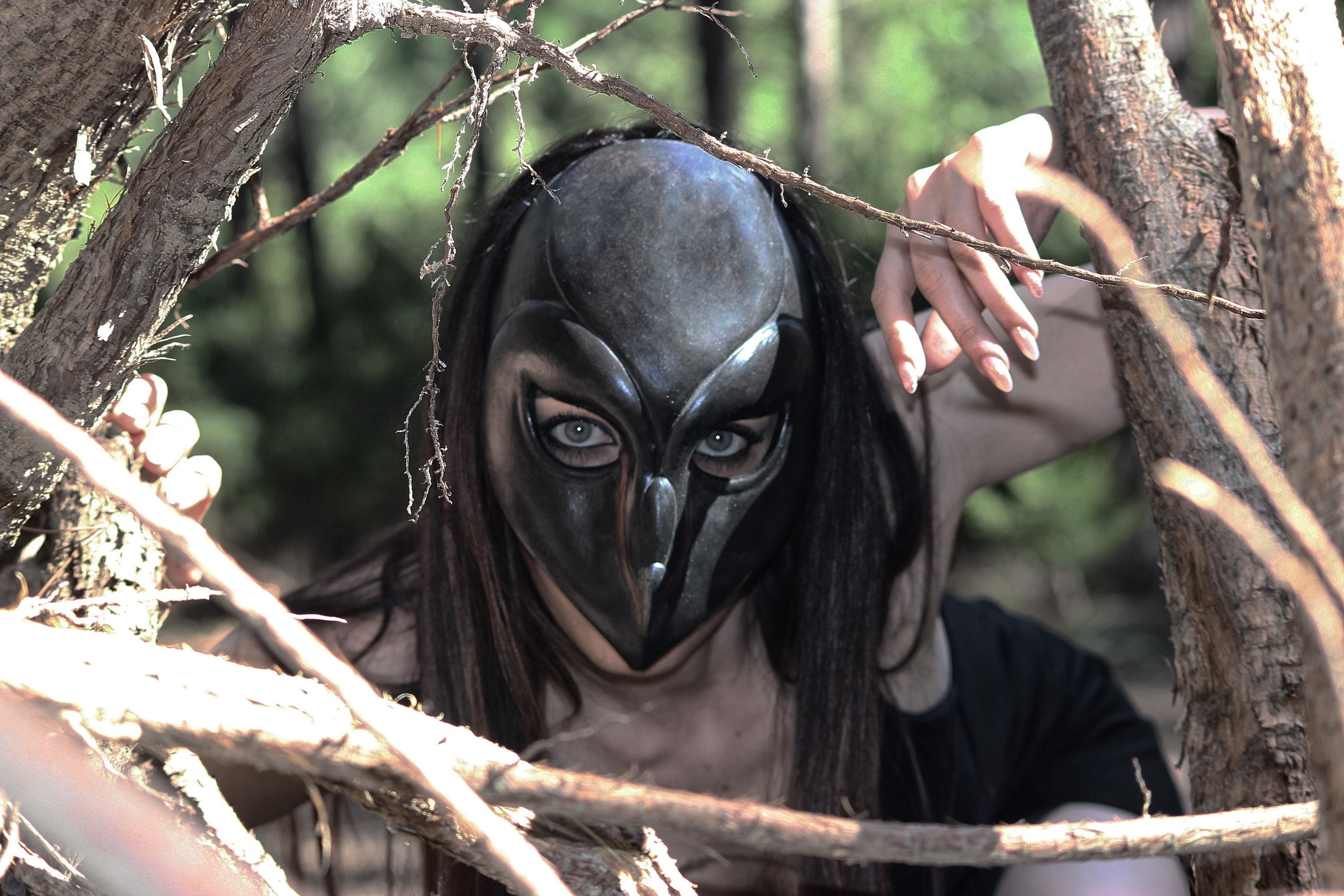 MADE TO ORDER Night Owl Mask, Witch, Vampire, Fairy, Goth, Masquerade ...