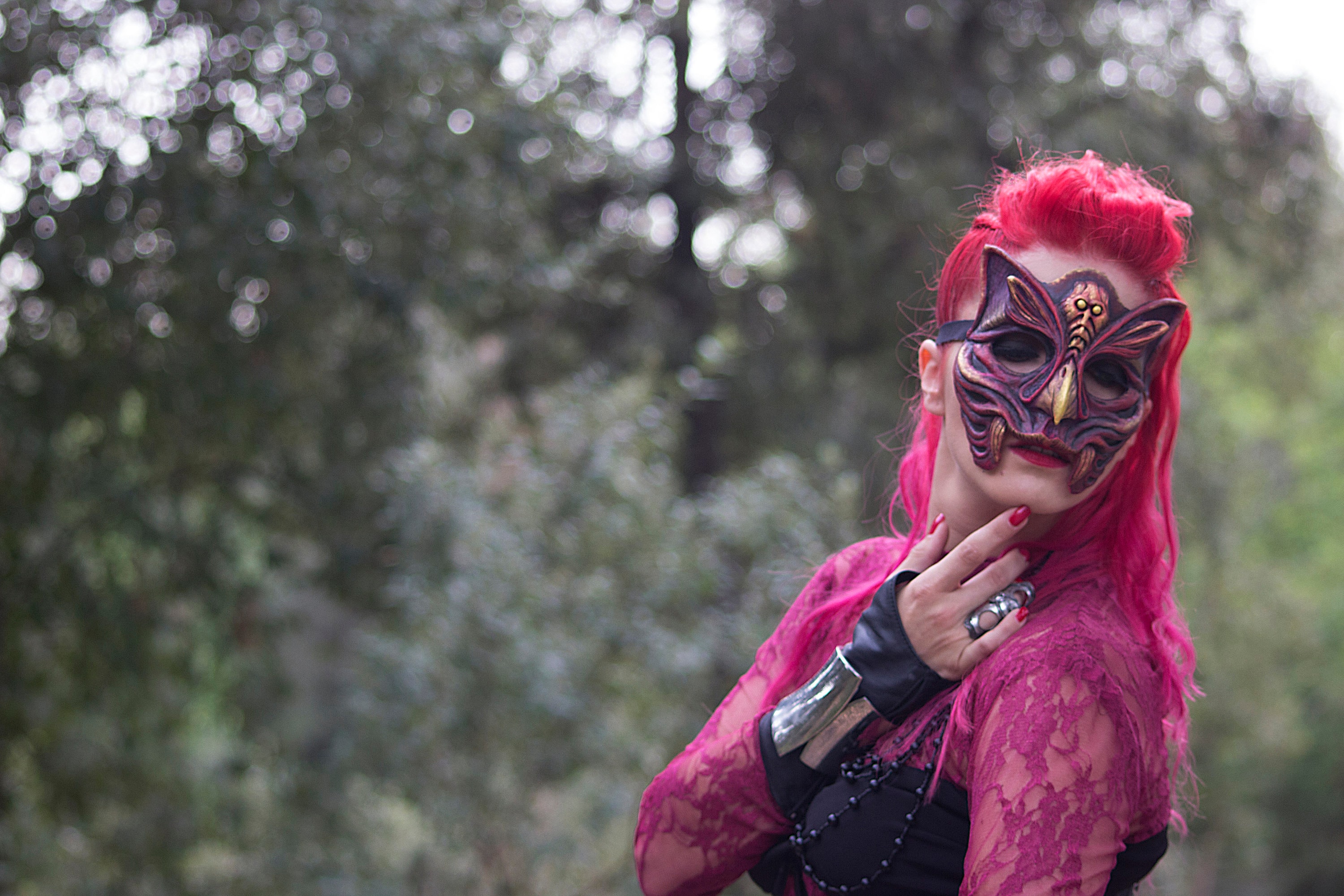 MADE TO ORDER Goth Masquerade Mask, Labyrinth Ball, Moth, Vampire ...