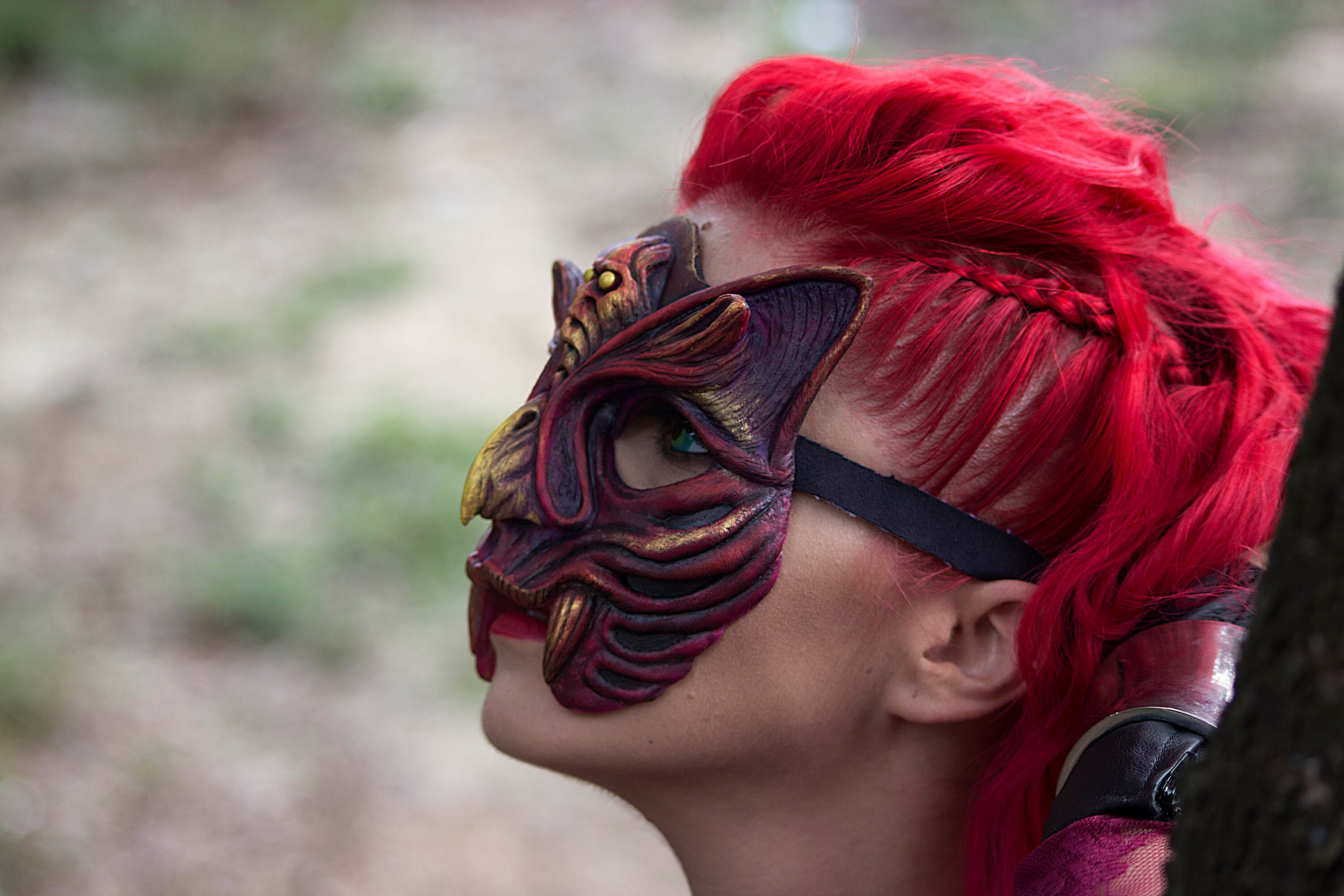 MADE TO ORDER Goth Masquerade Mask, Labyrinth Ball, Moth, Vampire ...