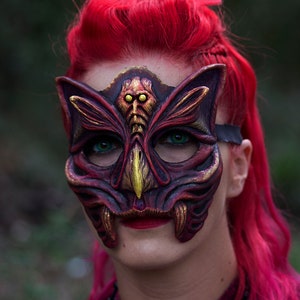 MADE TO ORDER Goth Masquerade Mask Labyrinth Ball Moth - Etsy