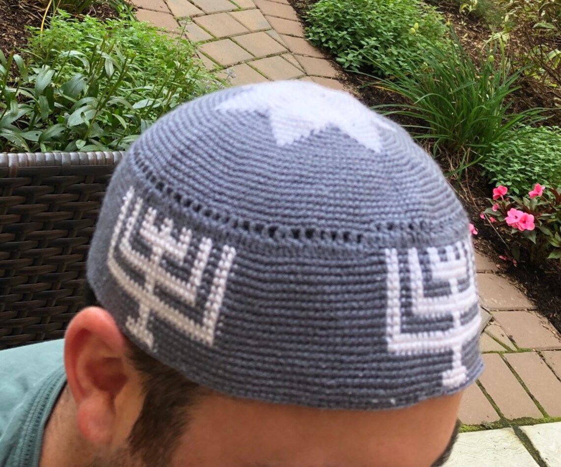 Gray Ugandan Hand-knit Kippa - Youth and Adult Sizes - Etsy