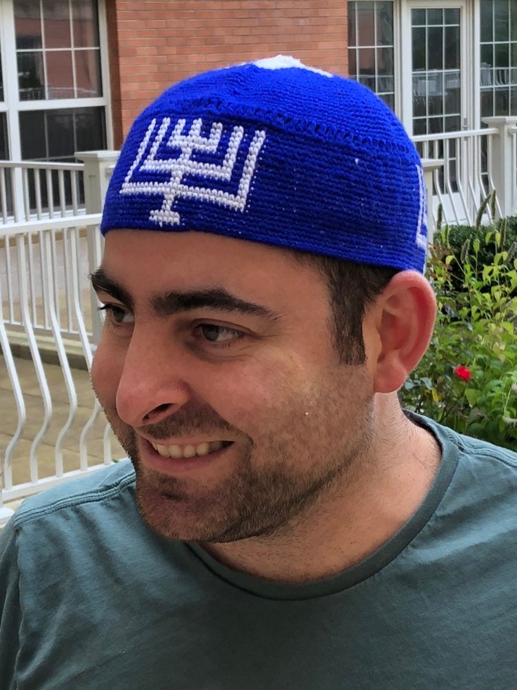 Blue Ugandan Hand-crocheted Kippa Bukharian Style - Etsy