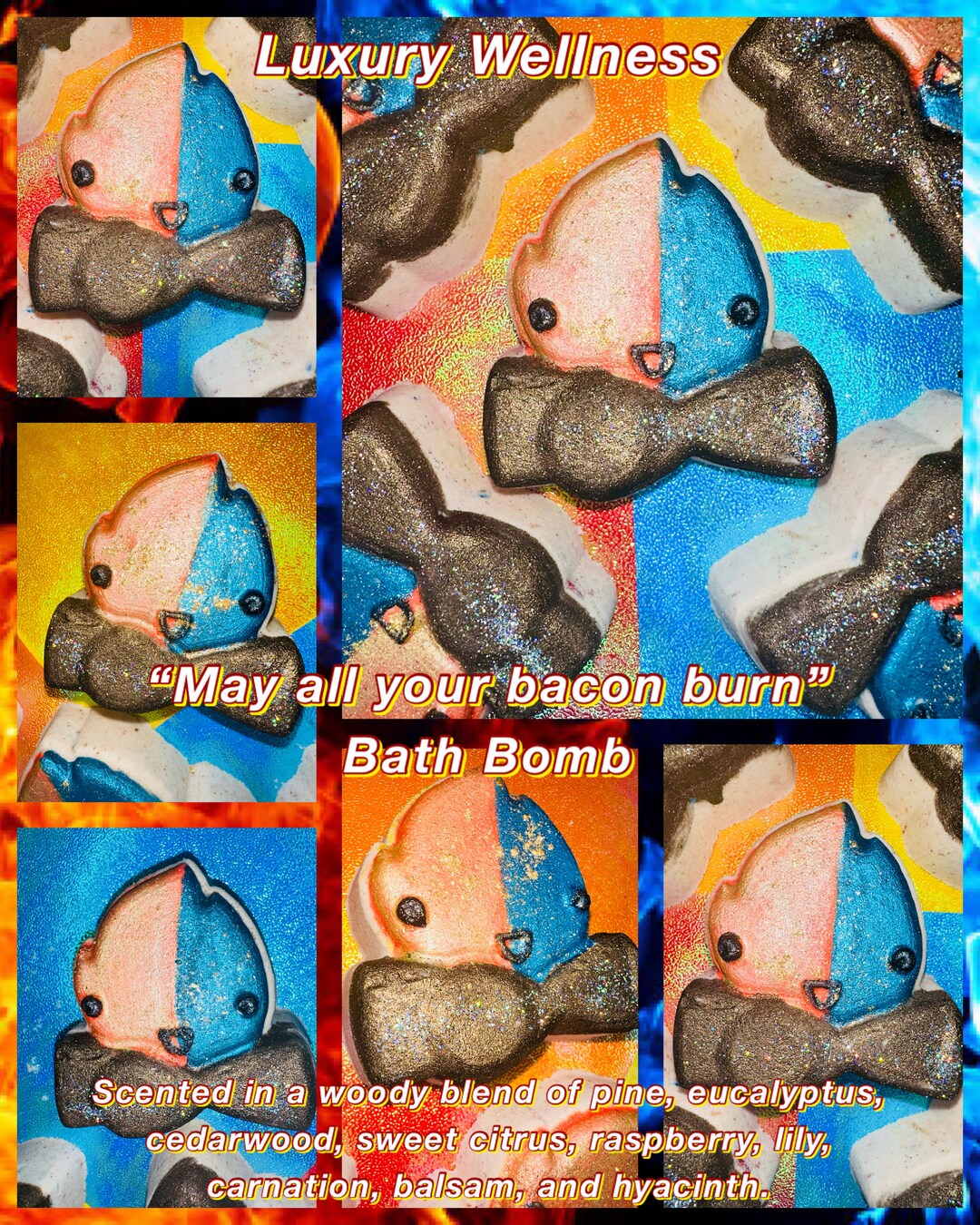May All Your Bacon Burn Bath Bomb - Etsy