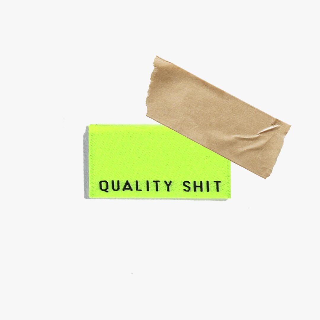 Quality Shit | 6 Sew-in Labels - Etsy UK