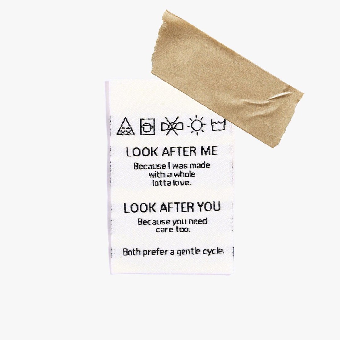 Look After Me Look After You | 6 Sew-in Labels - Etsy Australia
