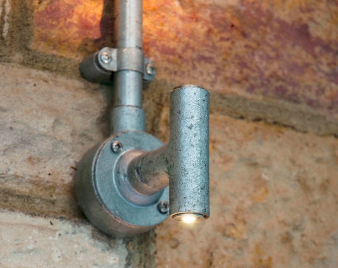 Industrial Wall Light Drop Tee Sophisticated Conduit Lighting Steampunk ...