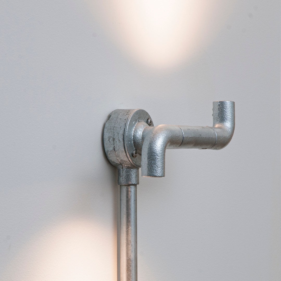 Plug in Wall Sconce Conduit Bi-elbow Industrial Lamp. DIY Lighting ...