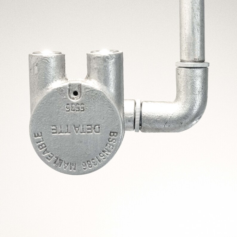 Industrial Spotlight Conduit Box Spot Twin Double. 2 Way Adjustable ...