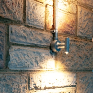 Industrial Wall Light Drop Tee Sophisticated Conduit Lighting Steampunk ...