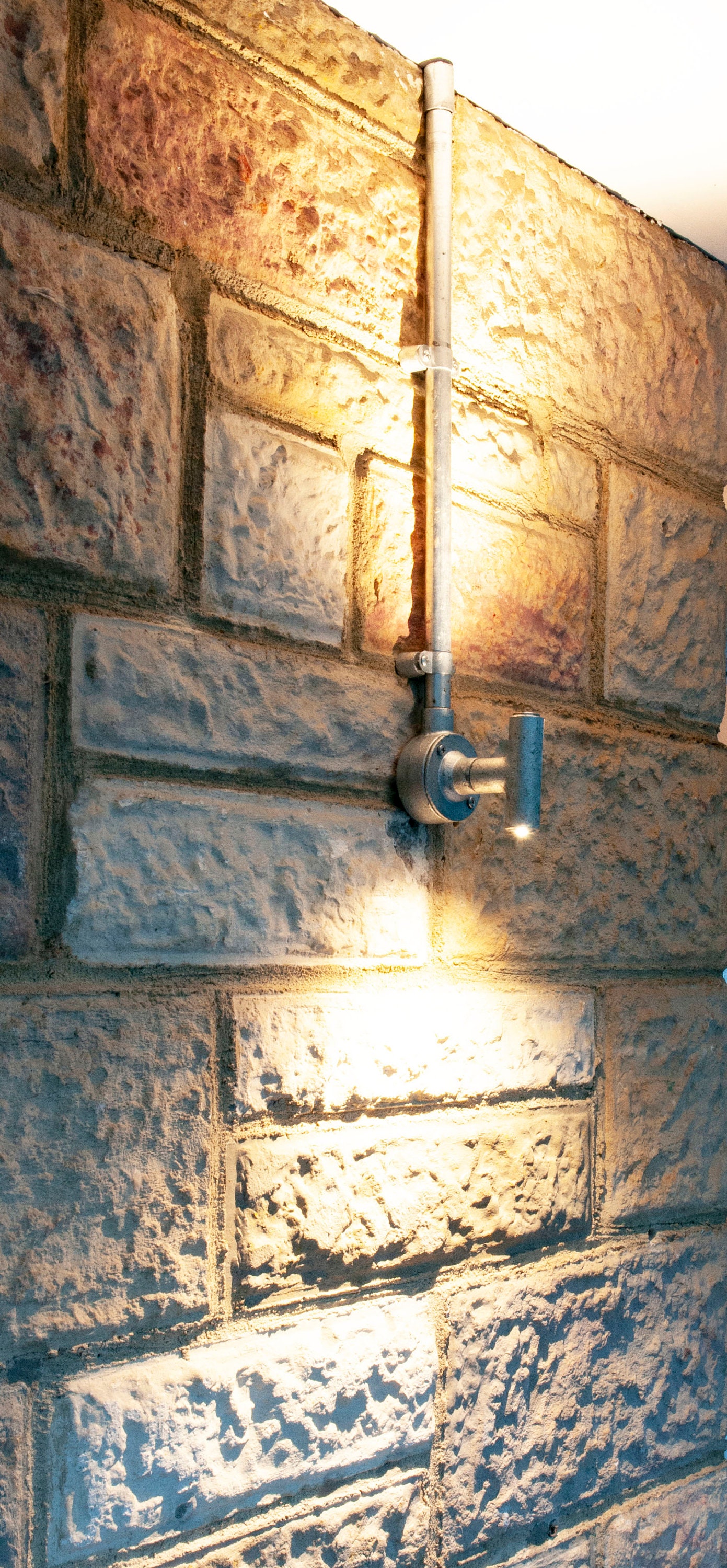 Industrial Wall Light Drop Tee Sophisticated Conduit Lighting Steampunk ...