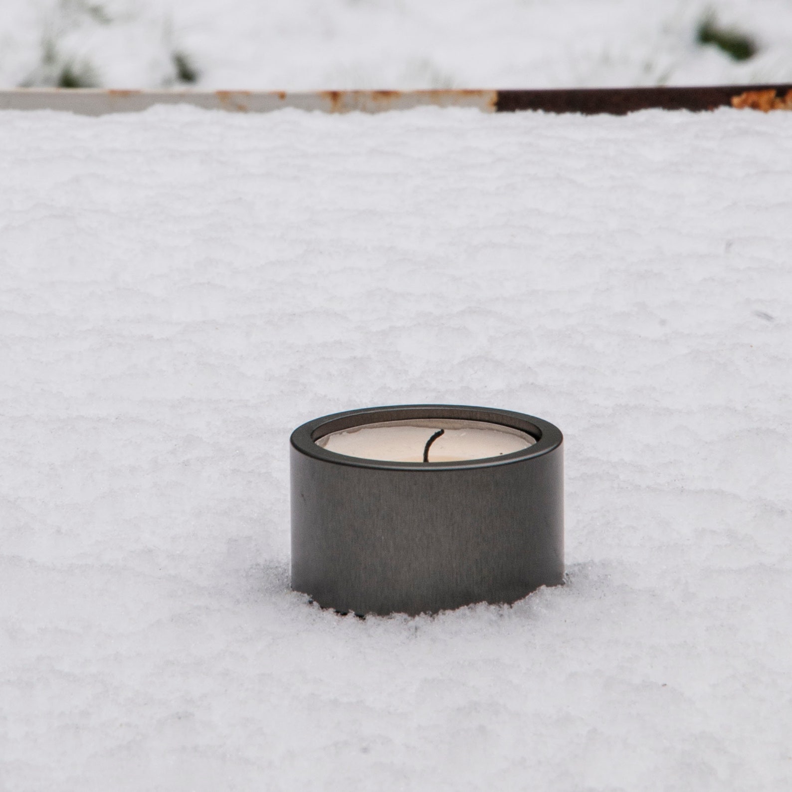 Modern Candle Holder Aluminium Tea Light Holder Titanium - Etsy UK