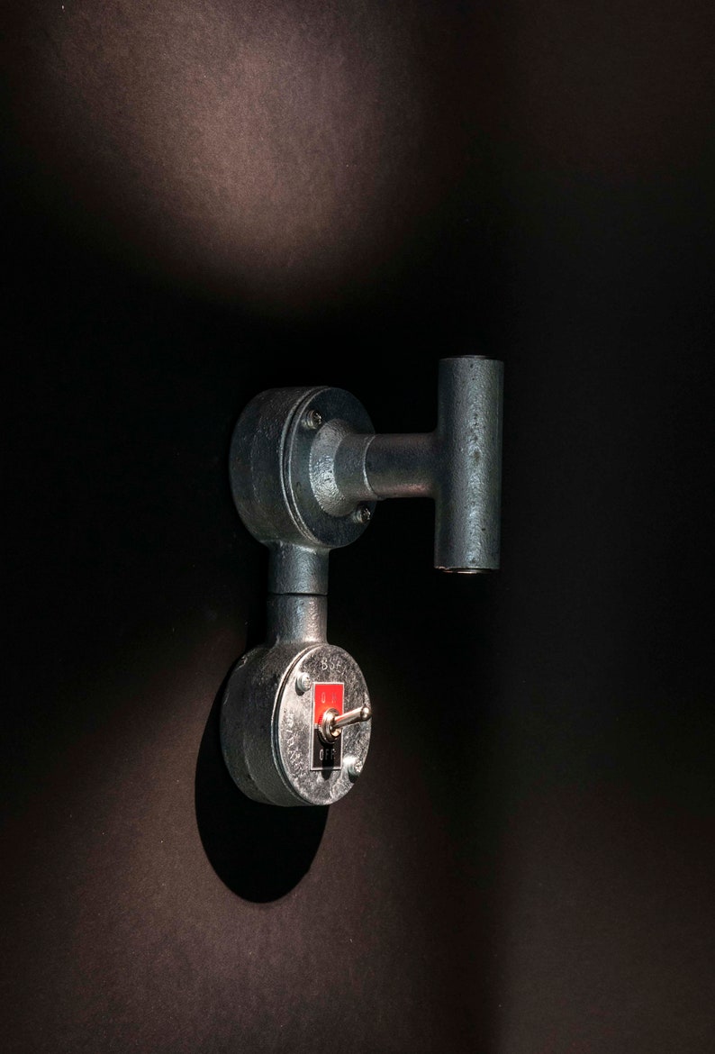 Industrial Wall Light With Switch Sophisticated Conduit Lighting ...