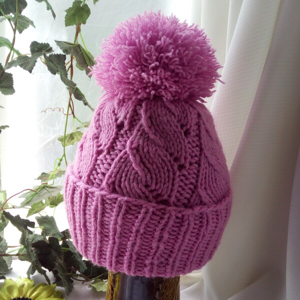 Double Bobble Hat Women - Etsy