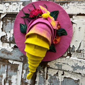Witch Hat,wizard Hat,moth Wool Flower Hat,halloween Costume,magic ...