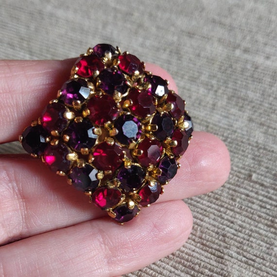 Spilla vintage con strass - Gem