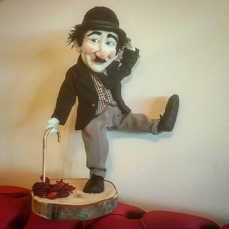 Handmade Original FELT CHARLIE CHAPLIN Figure - Etsy