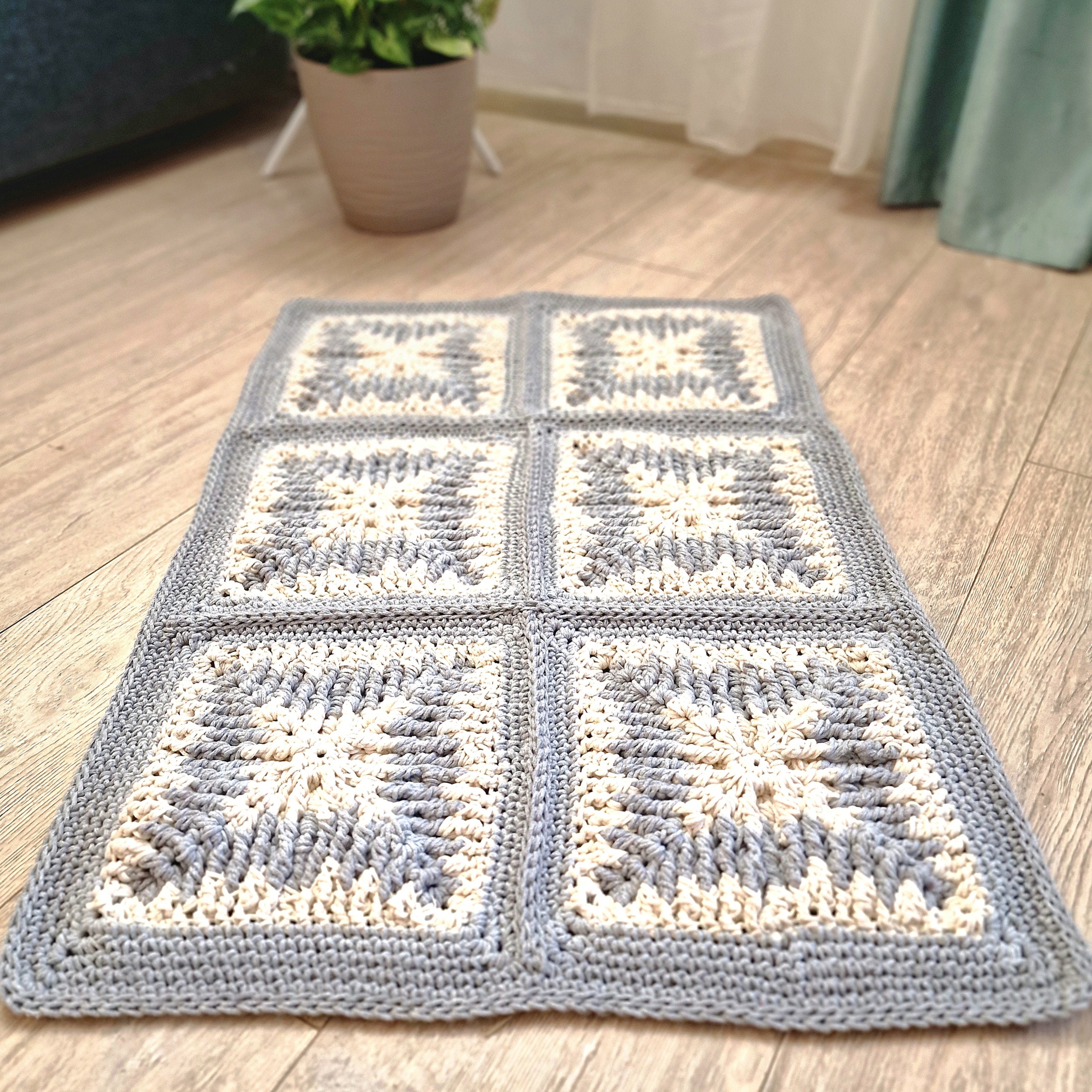 CROCHET Carpet PATTERN. Crochet Pattern Rectangular Carpet - Etsy